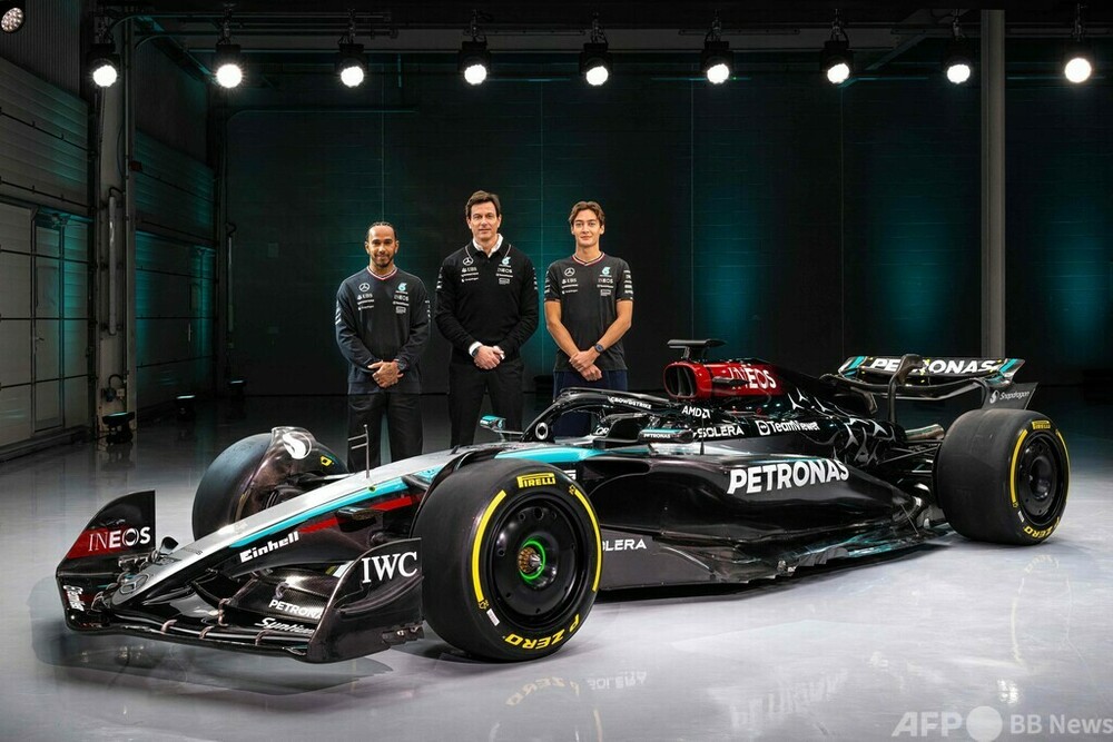 メルセデスF1、2024年の新車「W15」発表 写真3枚 国際ニュース：AFPBB News