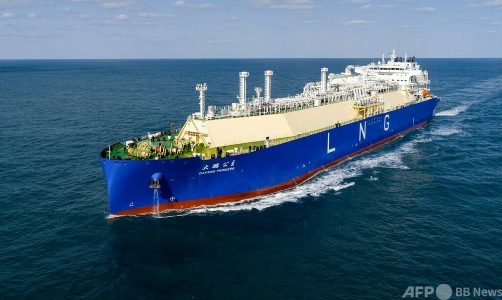 大型LNG船「大鵬公主」が引き渡し完了 中国上海 写真1枚 国際ニュース：AFPBB News