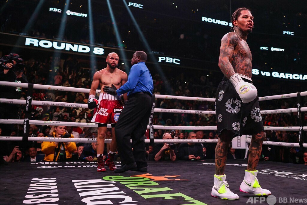 デービスがガルシアにTKO勝利 WBAライト級王座防衛 写真5枚 国際ニュース：AFPBB News