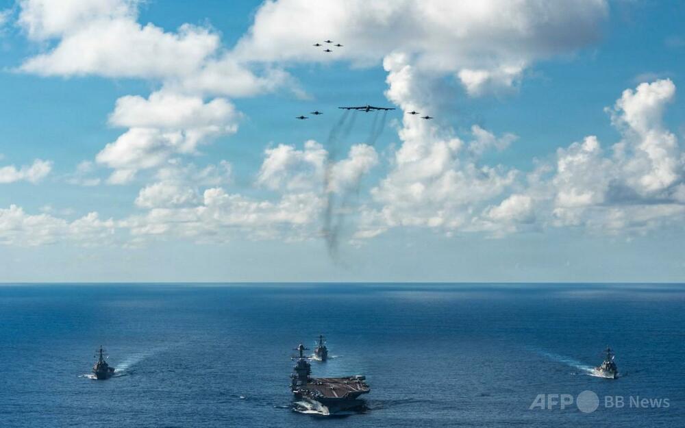 米空母、カリブ海に到着 ベネズエラとの緊張高まる 写真3枚 国際ニュース：AFPBB News