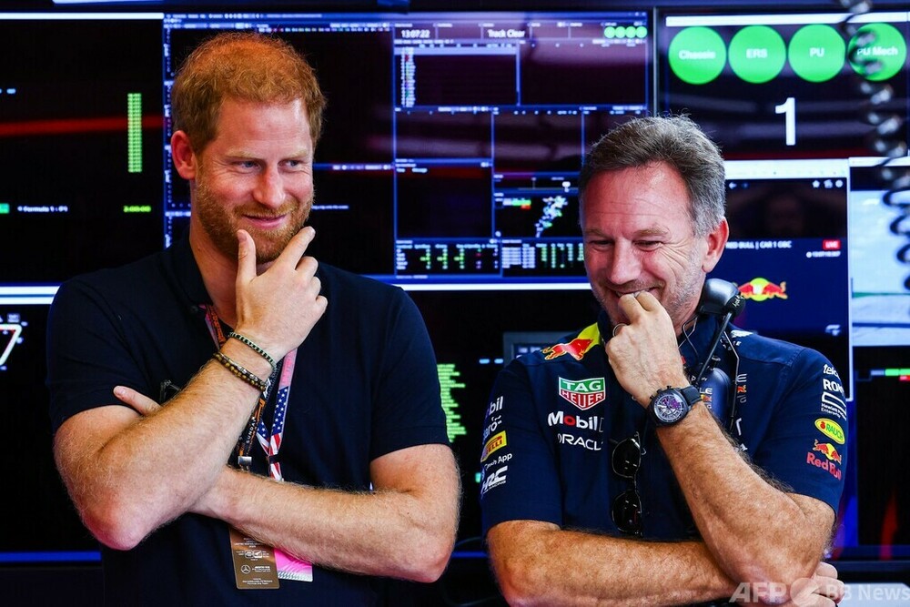 ヘンリー英王子、E・マスク氏ら著名人がF1米国GP観戦 写真11枚 国際ニュース：AFPBB News