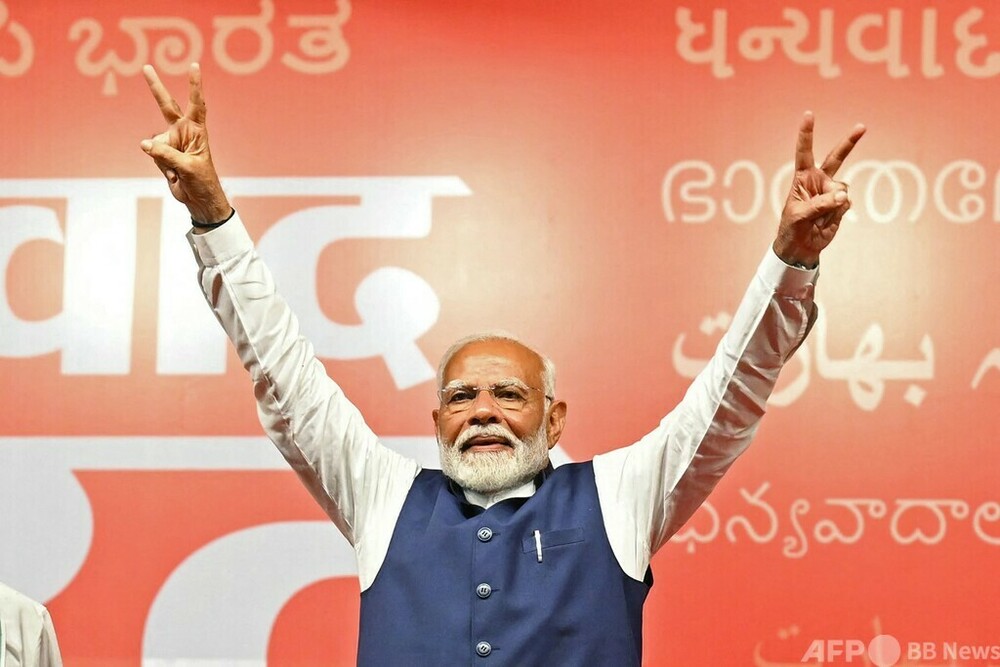 インド与党連合、過半数維持 前回総選挙からは大幅後退 写真7枚 国際ニュース：AFPBB News