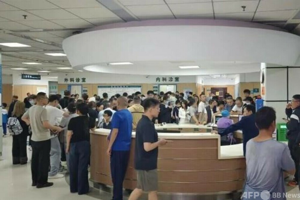 「雷雨ぜんそく」 中国太原市の病院の救急外来に400人超の患者で混雑 写真1枚 国際ニュース：AFPBB News