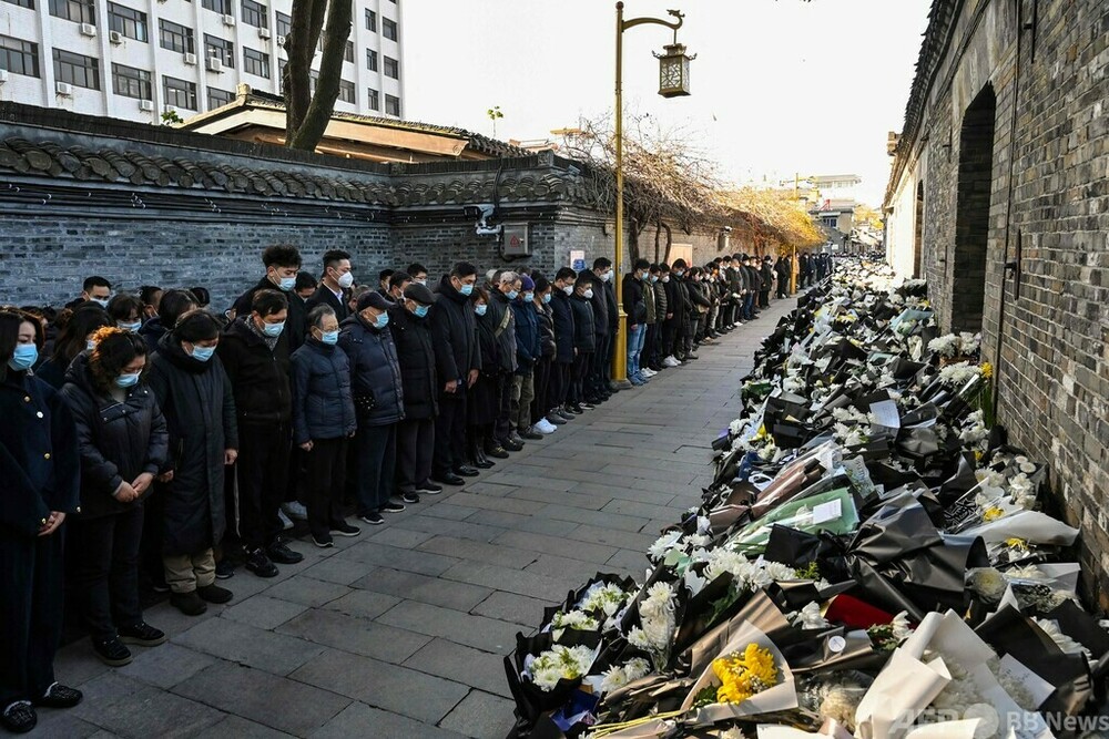 江沢民氏追悼、中国全土でサイレン 写真9枚 国際ニュース：AFPBB News