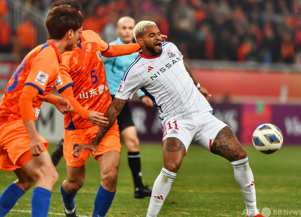 横浜FM、初のACL4強入り 退場者出すも山東下す 写真1枚 国際ニュース：AFPBB News