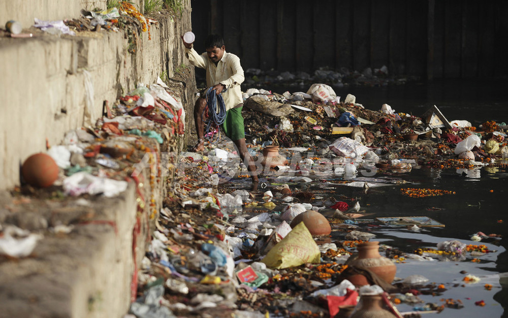 川の水は「排水同然」、最高裁が改善求める インド 写真10枚 国際ニュース：AFPBB News