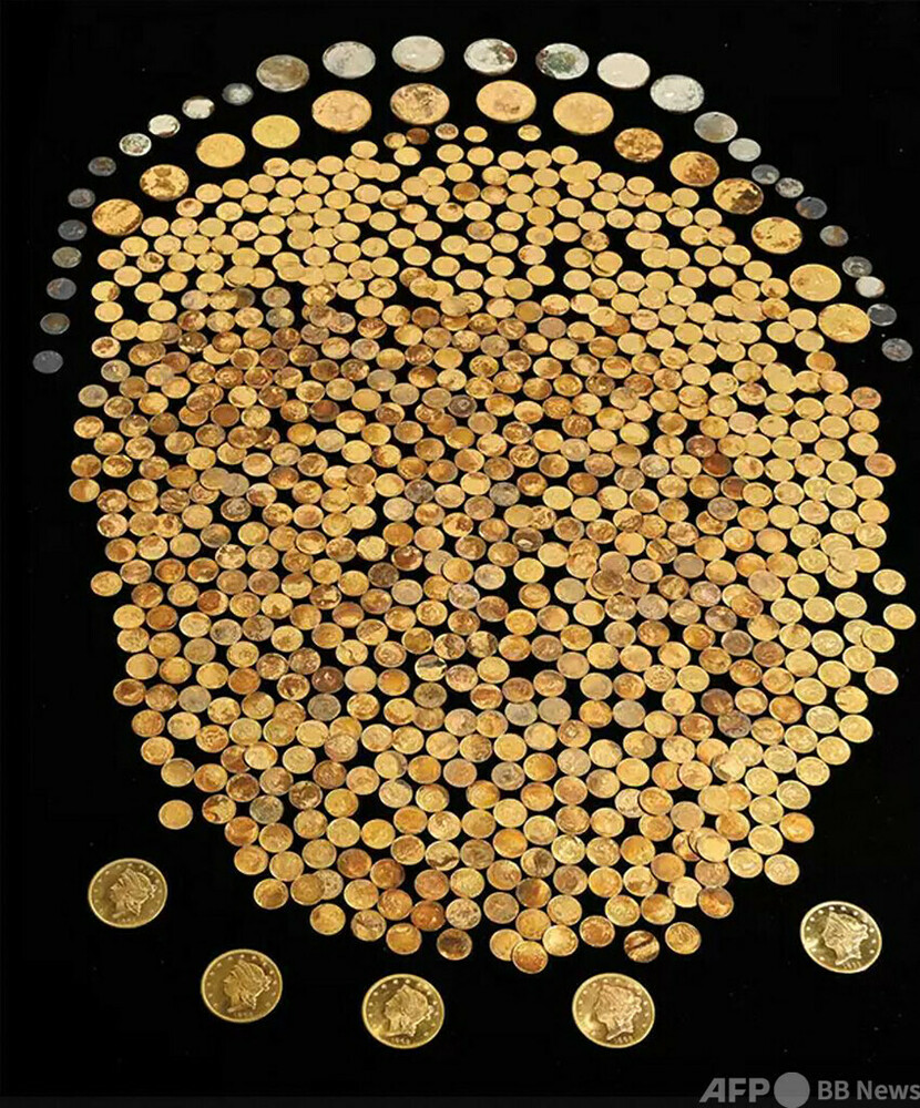 畑から南北戦争時代の金貨700枚超、価値数億円か 米 写真2枚 国際ニュース：AFPBB News