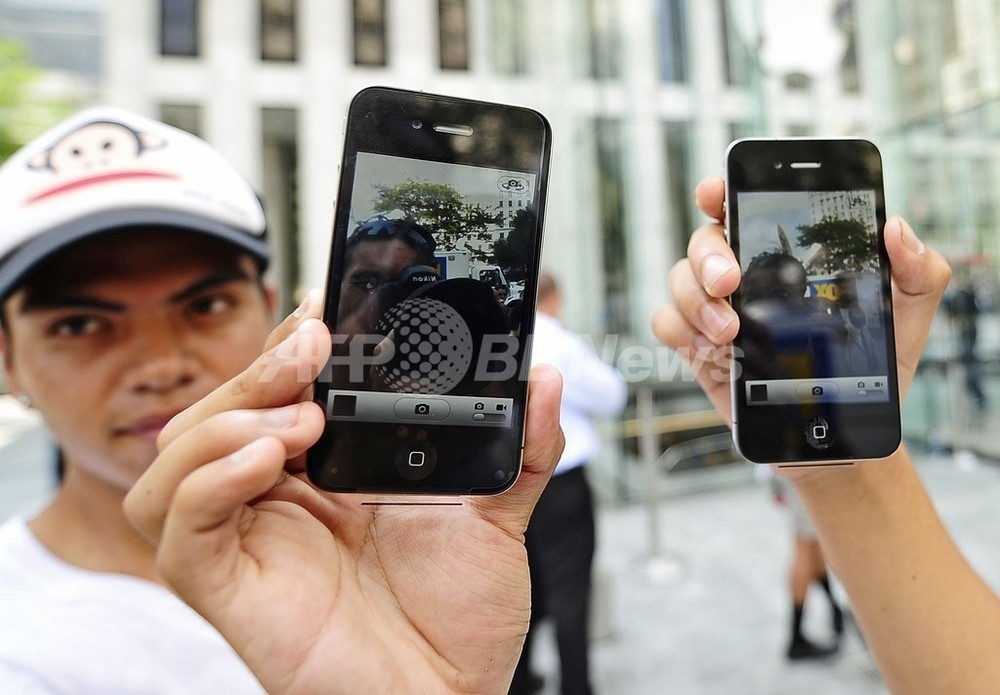 「iPhone4」、発売から3日で170万台を販売 米アップル 写真1枚 国際ニュース：AFPBB News