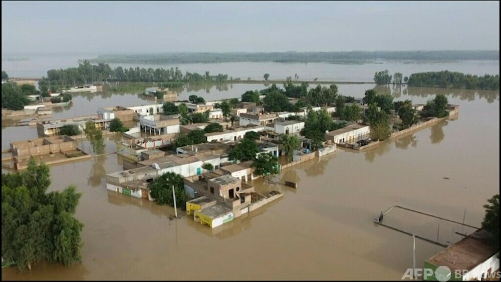 動画：パキスタン豪雨、洪水の死者1000人超す 写真1枚 国際ニュース：AFPBB News