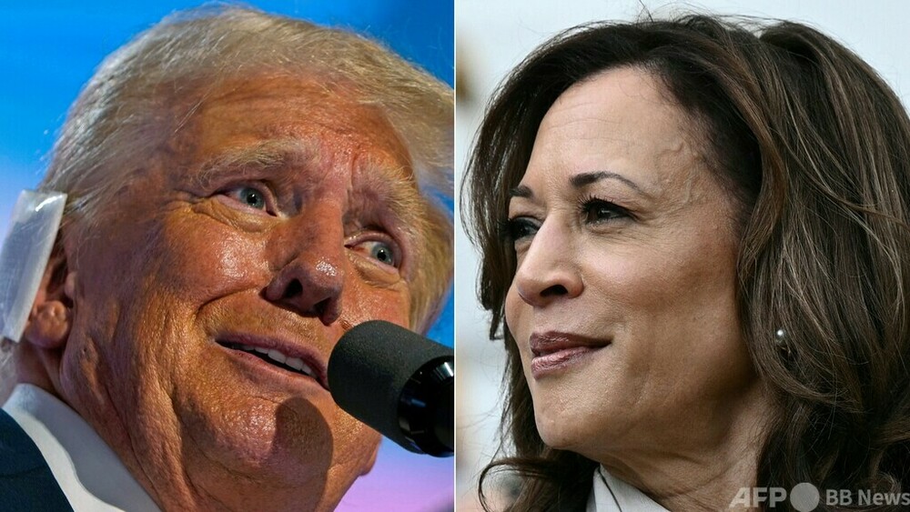 字幕：ハリス氏は「突然黒人になった」 トランプ氏 写真1枚 国際ニュース：AFPBB News