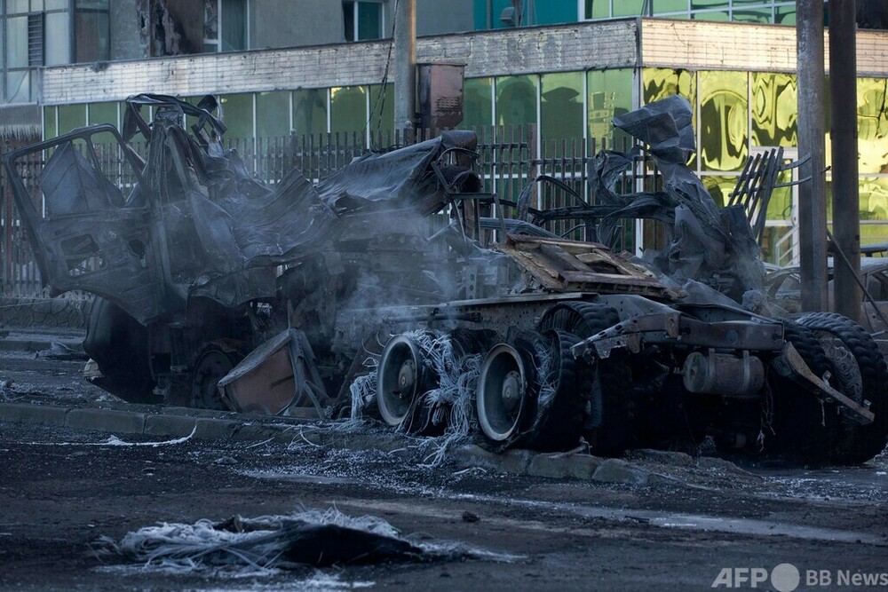ガス60トン積載の車両爆発、6人死亡 モンゴル首都 写真2枚 国際ニュース：AFPBB News