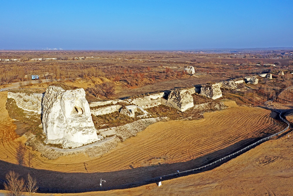 「千年の都城」統万城遺跡を空中散歩 中国陝西省楡林市 写真8枚 国際ニュース：AFPBB News