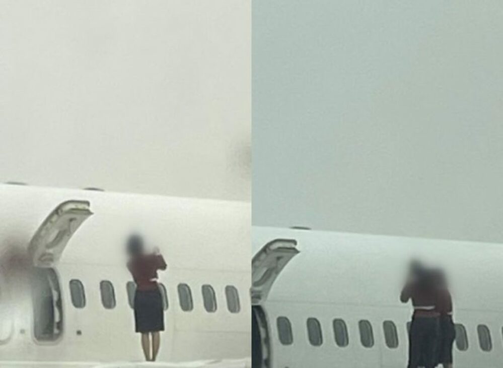 韓国・飛行機の翼に立ってポーズ、LCC乗務員の行動が炎上…「不適切な行動」謝罪 写真枚 国際ニュース：AFPBB News