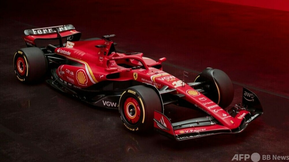 動画：フェラーリが2024年の新車「SF-24」発表 写真1枚 国際ニュース：AFPBB News