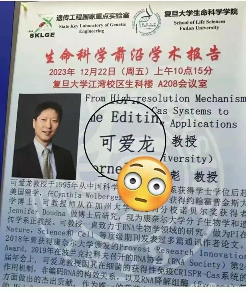 間もなく辰年、中国で「可愛龍」という名前の大学教授が注目の的に [377482965]