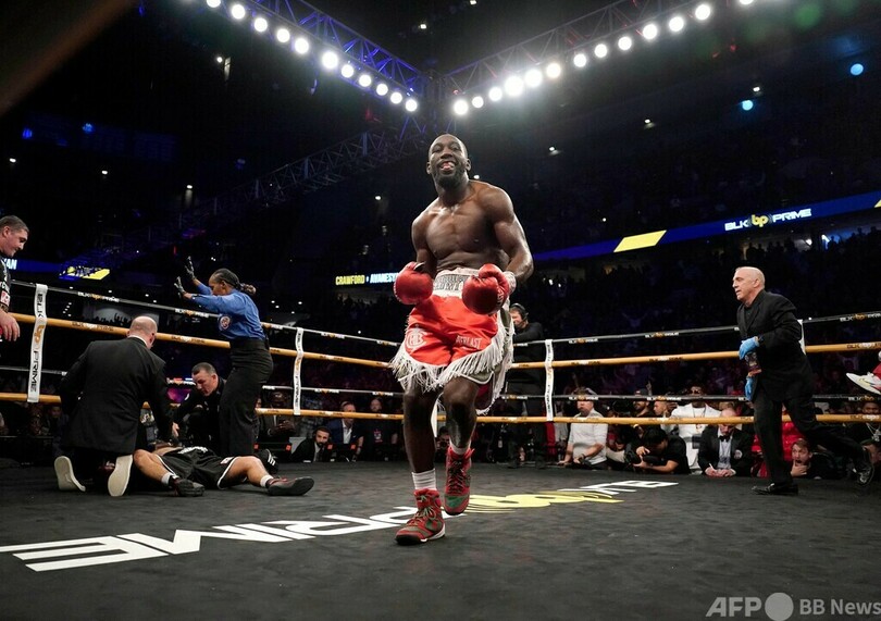 クロフォードが6回ko勝ちで王座防衛、wbo世界ウエルター級 写真2枚 国際ニュース:afpbb News