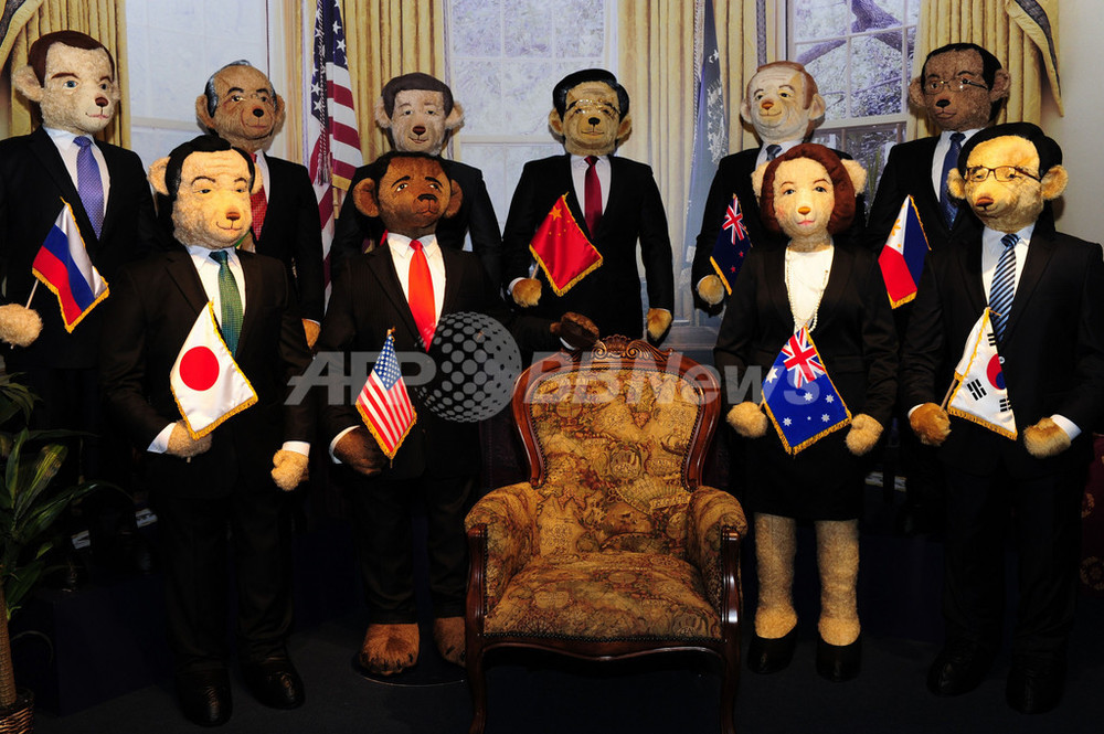 どことなく似て･･･る？野田首相やオバマ大統領のテディベア 写真4枚 国際ニュース：AFPBB News