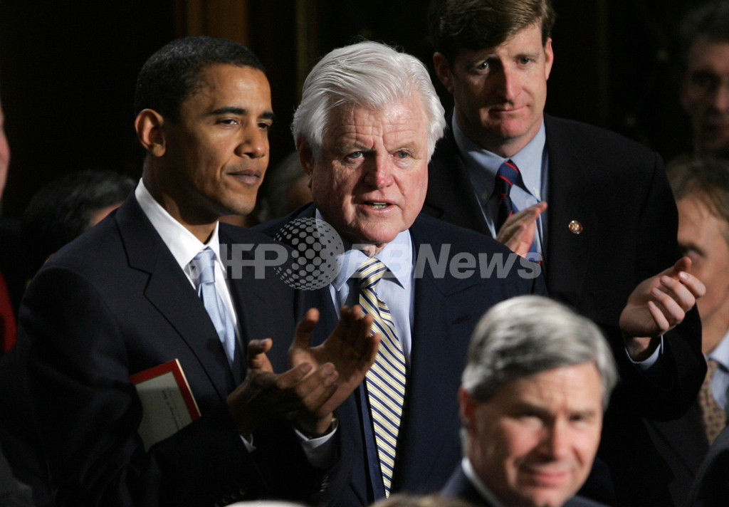 ＜08米大統領選挙＞テッド・ケネディ上院議員もオバマ氏を支持へ 写真1枚 国際ニュース：AFPBB News