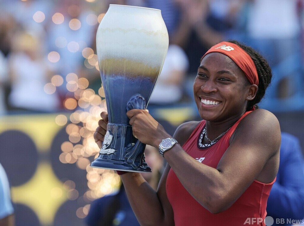ガウフがWTA1000初優勝 ムホバ下しW&Sオープン制す 写真6枚 国際ニュース：AFPBB News