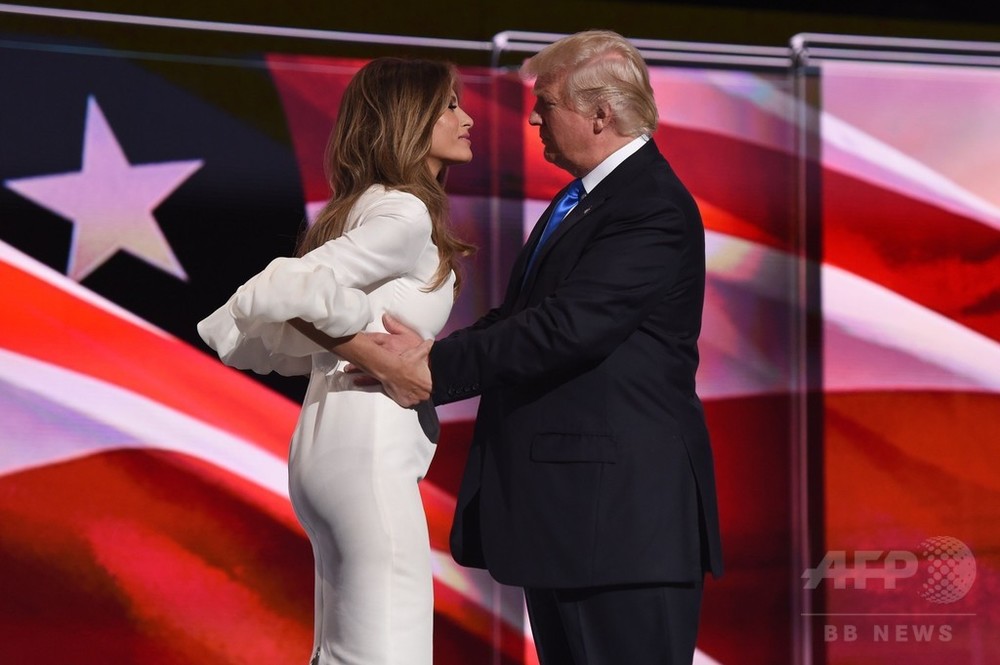 トランプ氏の妻、米共和党全国大会で演説 「彼は不屈の男」 写真15枚 国際ニュース:afpbb News