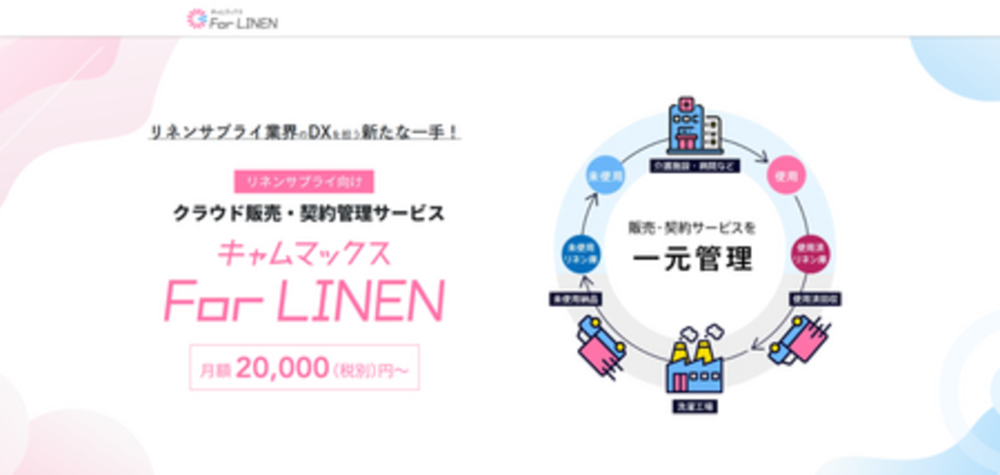 クラウドERPキャムマックスのスピンアウト「キャムマックス for LINEN」の提供を開始 写真1枚 国際ニュース：AFPBB News