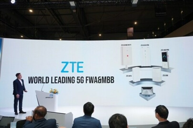 ZTE、MWCバルセロナ2025で5G FWAおよびMBB分野におけるグローバルリーダーシップを強化 写真1枚 国際ニュース：AFPBB News